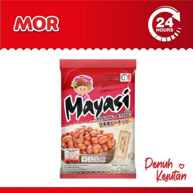 Jual MAYASI Kacang Jepang Rasa Pedas Spicy 70 gr di Seller MOR Mart ...