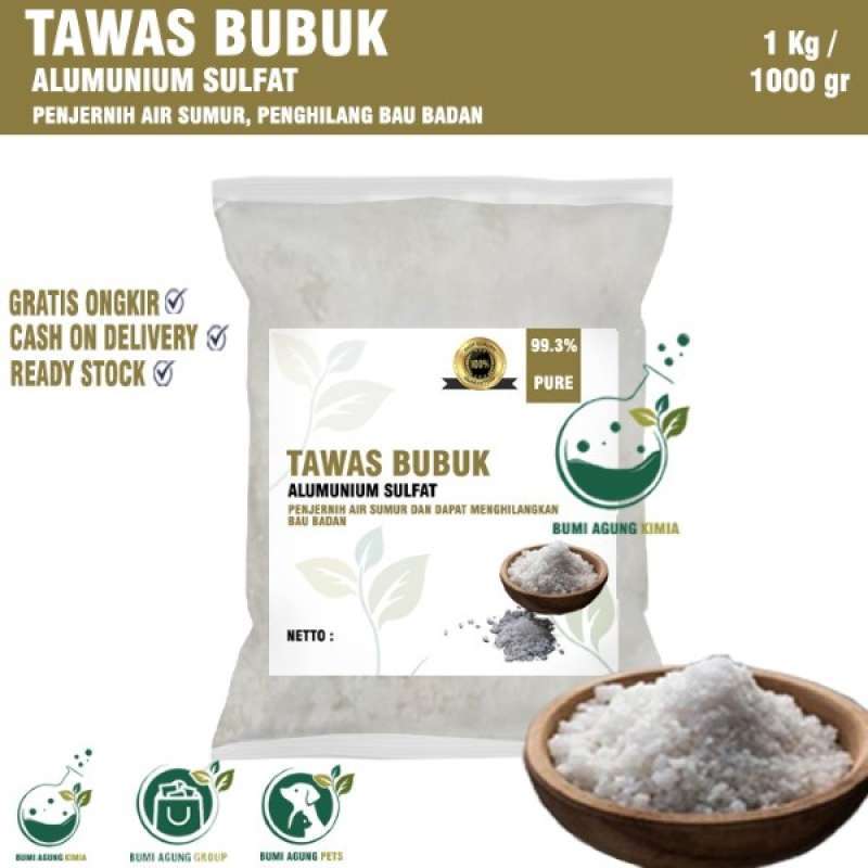 Jual Tawas Bubuk 1KG Aluminium Sulfate Powder 1 KG di Seller Toko Bumi ...