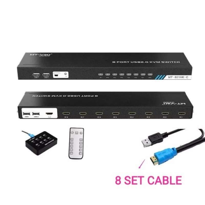 Jual Kvm Switch Hdmi 8 Port Support 4k Free 8 Pcs Kabel Kvm Hdmi Di Seller Cullen Darrel ...
