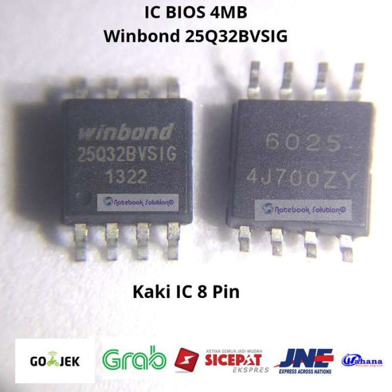 Jual IC BIOS 4MB Kaki 8 Pin Winbond 25Q32BVSIG untuk Labtop, dll di Seller NOTEBOOK SOLUTION ...