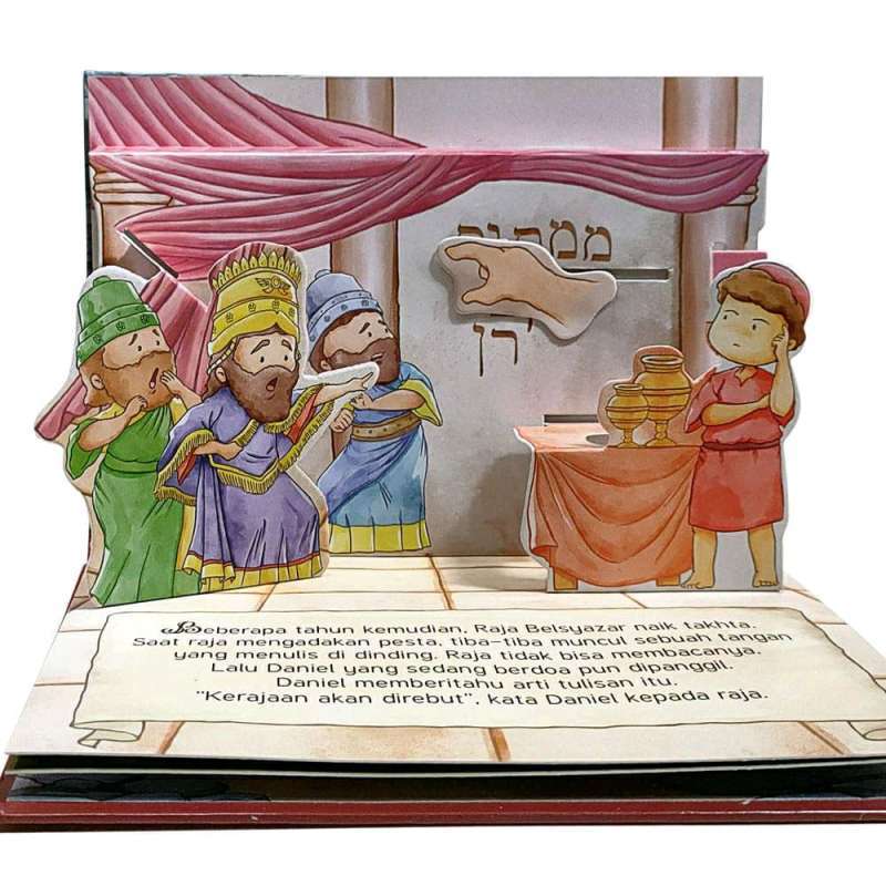 Jual Pop Up Book Cerita Alkitab Daniel Di Goa Singa Di Seller Read Play ...