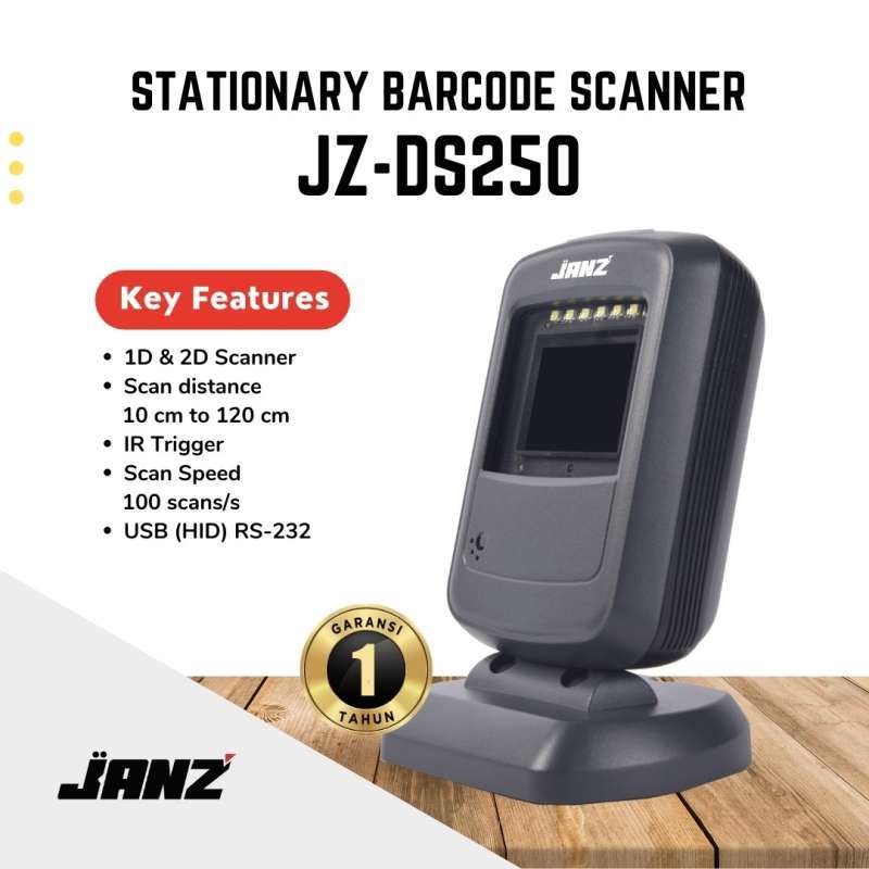 Promo JANZ Stationary Barcode Scanner JZ-DS250 Diskon 6% di Seller JANZ ...