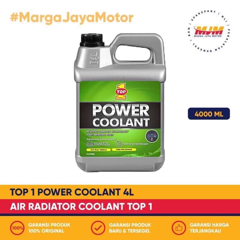 Jual Top1 Power Coolant [4000ml] Air Radiator Hijau 4L ORIGINAL di ...
