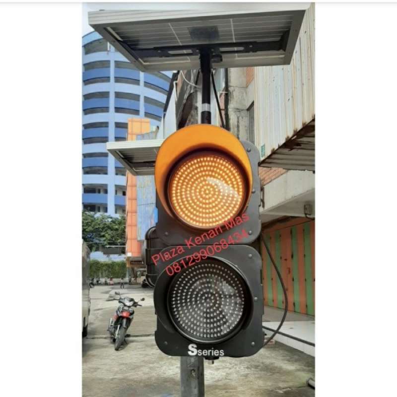 Jual Lampu Traffic Trafic Light Led Warning Light Panel Surya Solar Cel ...