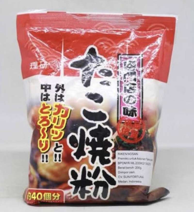 Jual Riken Nosan Takoyaki Flour 200g - Tepung Jepang - Makanan Jepang ...