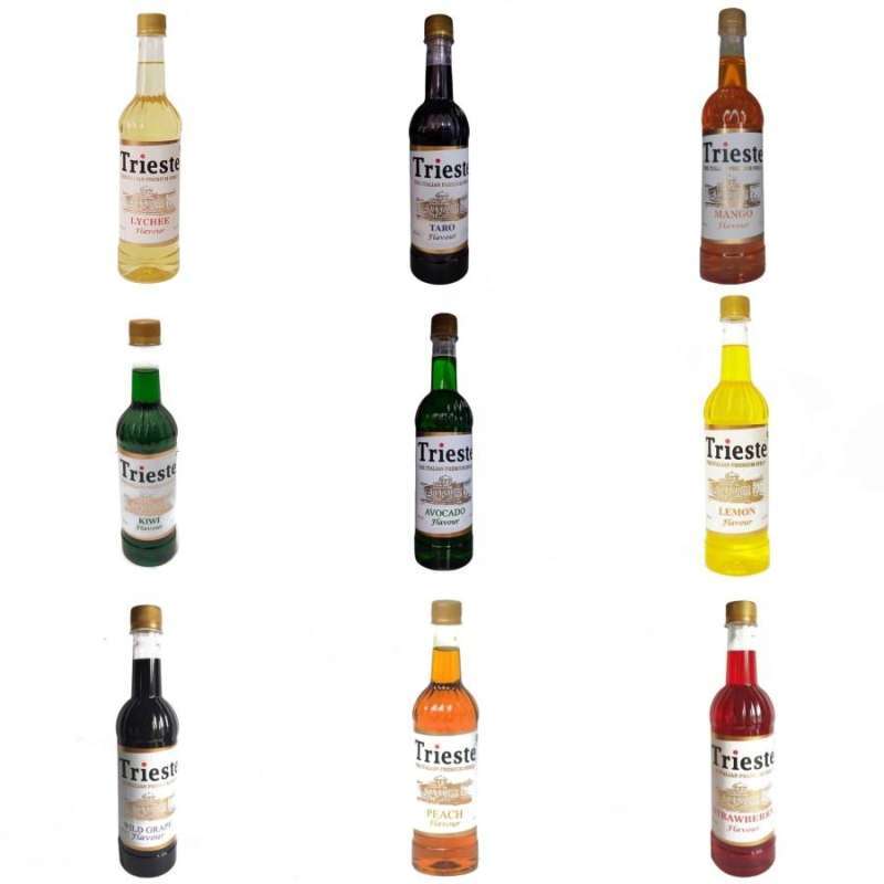 Jual Trieste Syrup Lychee/taro/mango/kiwi/avocado/lemon/wild Grape ...