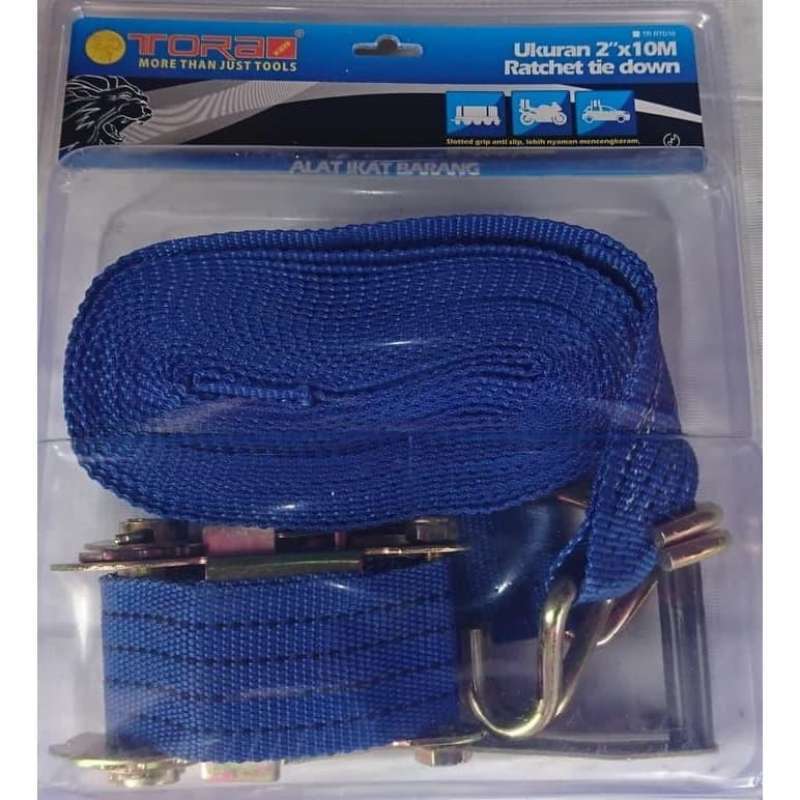 Jual Cargo Lashing Belt 2T x 10M Ratchet Tie Down Webbing cargo 2 TORA ...
