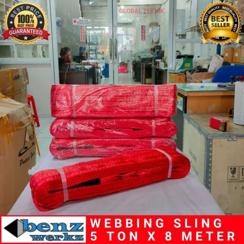 Jual WEBBING SLING POLYESTER 5T X 8M SL/SLING BELT ANGKAT/TALI ANGKAT ...