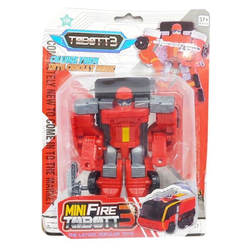 Promo Mainan Anak Tobott Mini TRANSFORMABLE ROBOT Tobot Real Picture ...