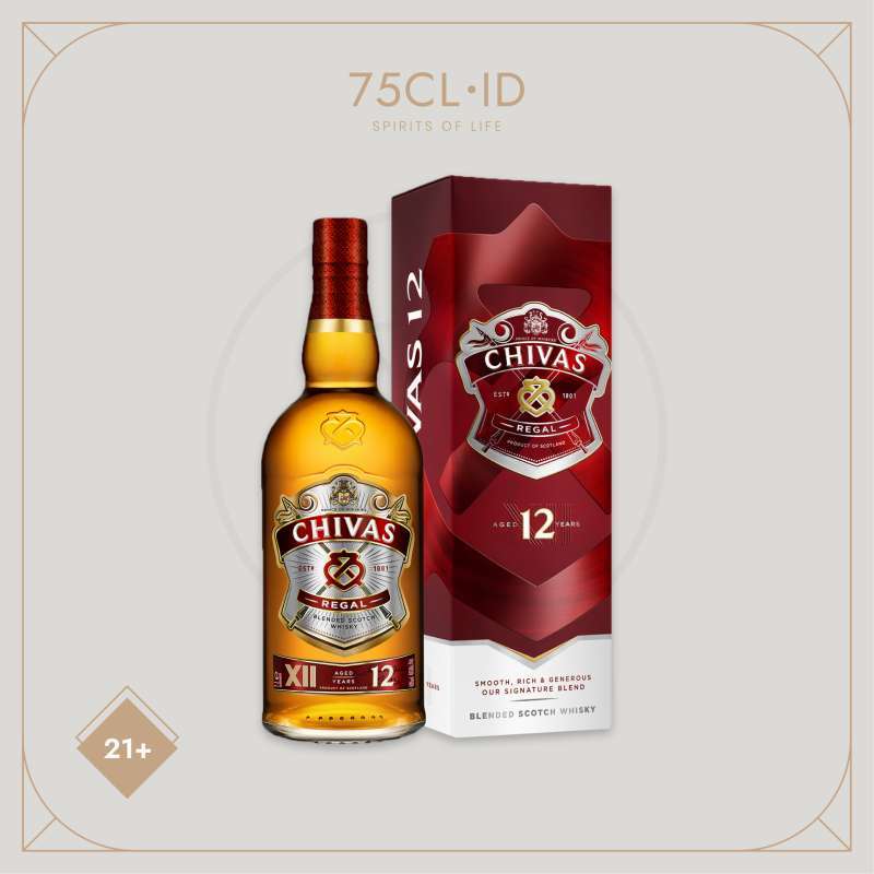 Promo Chivas Regal 12 Years Old Blended Scotch Whisky 700ml Diskon 4% di Seller 75CL.ID Official ...