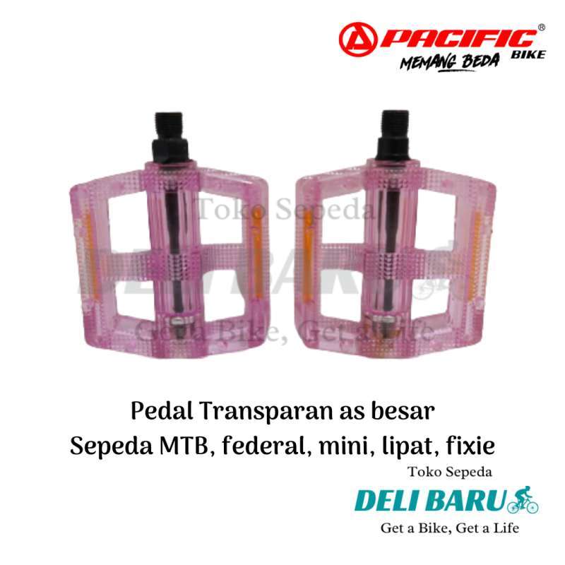 Promo Pacific Pedal transparan bening as besar sepeda MTB federal RB ...
