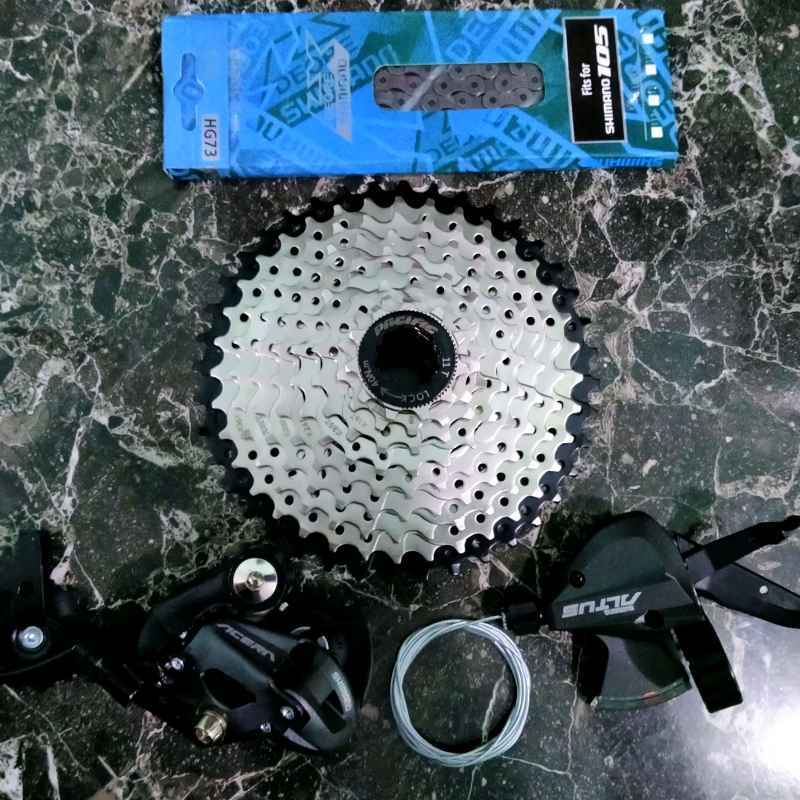 Jual Groupset grupset 9 Speed Shimano Altus M370 Acera M390 Murah ...