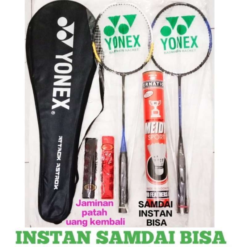 Promo RAKET BADMINTON PAKET KOMPLIT KUAT DAN RINGAN Diskon 5% di Seller ...