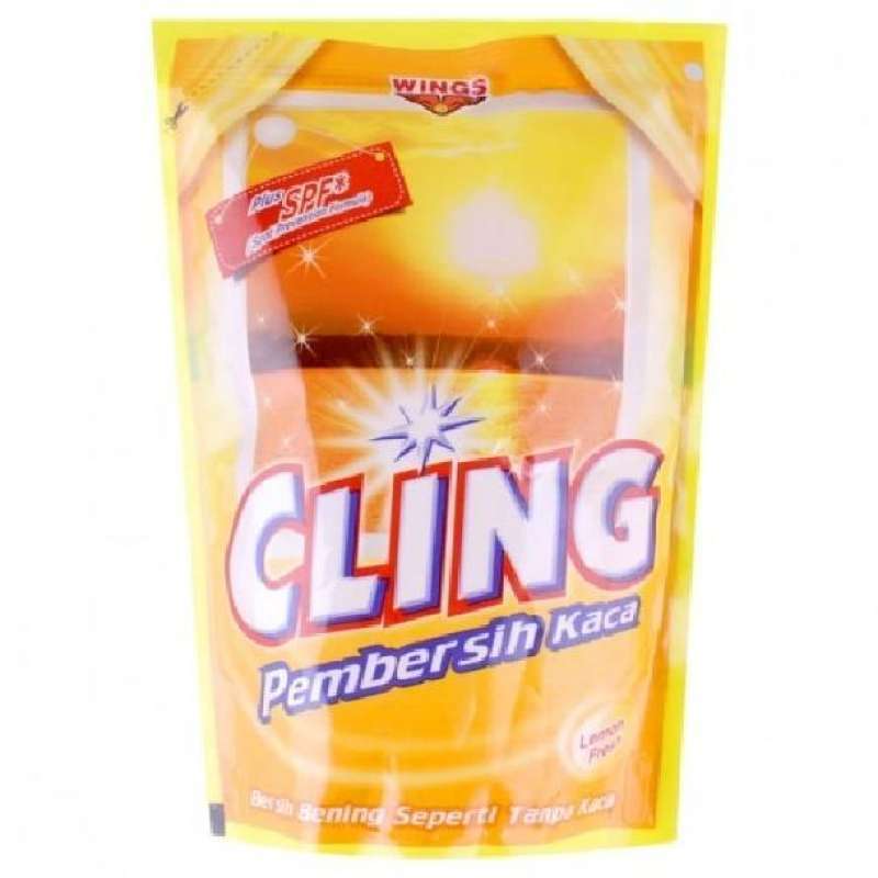 Jual CLING GLASS CLEANER LEMON REFILL 425ML di Seller GROSERINDO - Kab ...