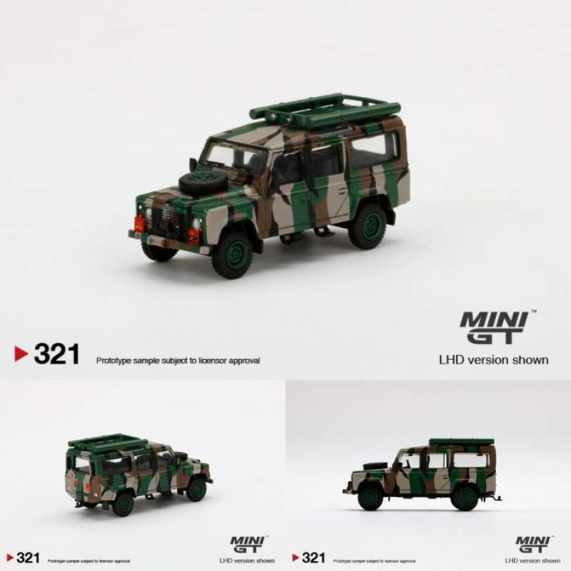 Jual Mini Gt Minigt Land Rover Defender 110 Malaysia Army Harimau ...