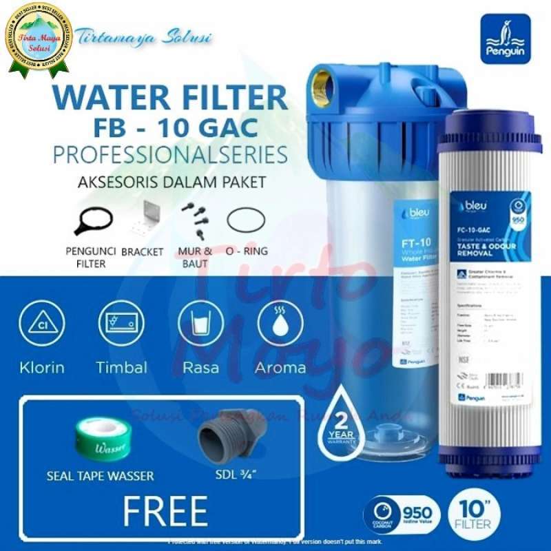 Jual SARINGAN FILTER AIR PBF10 PRO PENGUIN FILTER ISI GAC DRAT KUNINGAN ...
