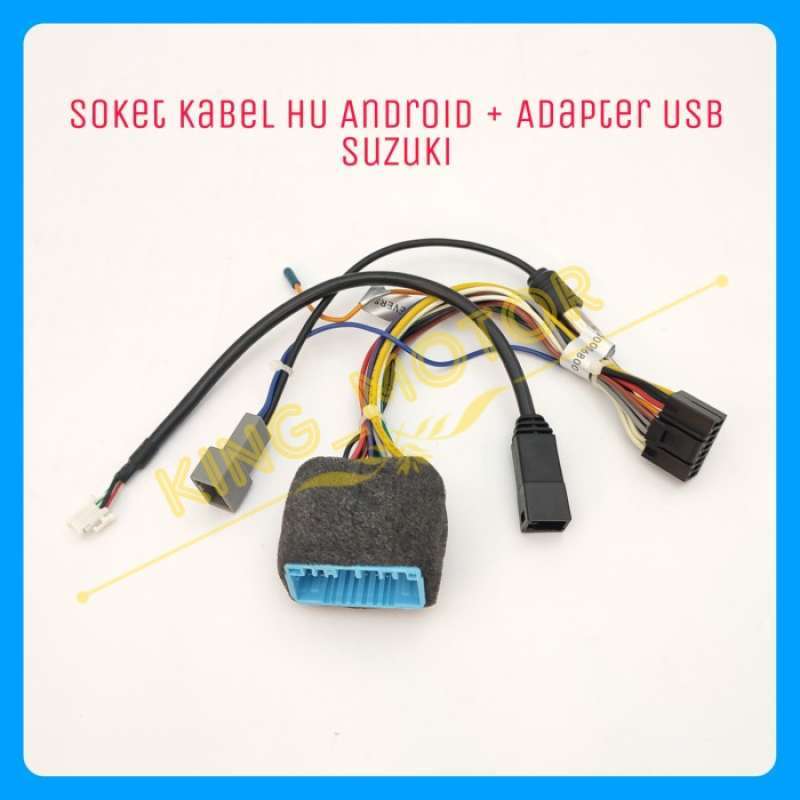 Jual SOKET KABEL HU ANDROID PLUS ADAPTOR USB OEM PNP SUZUKI di Seller ...
