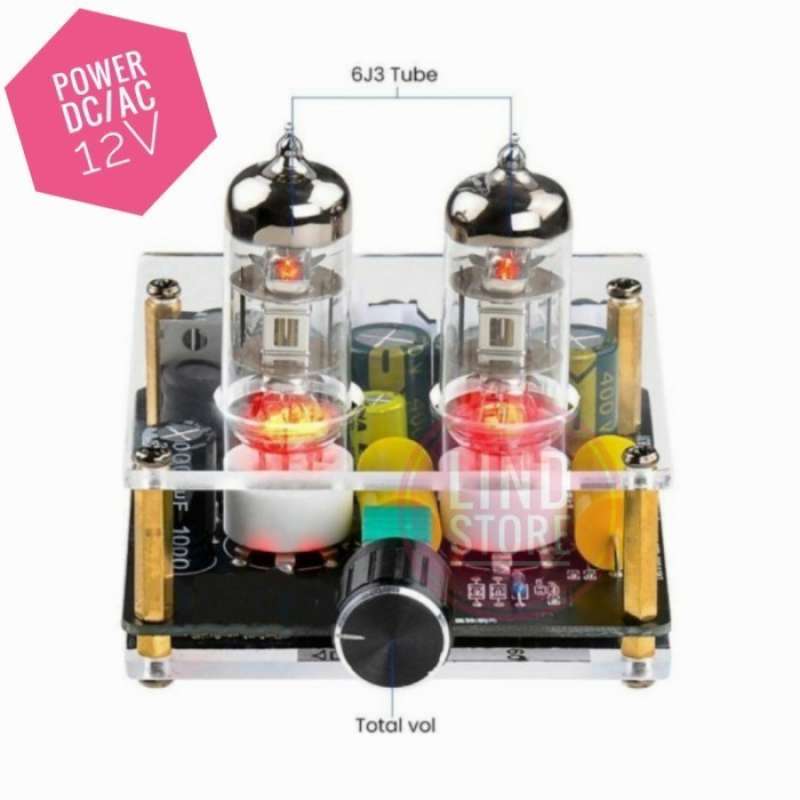 Promo Preamplifier Tabung Hifi Mini Stereo Pre Ampli Pre-Amplifier ...