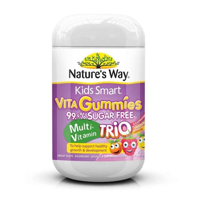 Jual Nature's Way Kids Smart Vita Gummies Sugar Free Multi Vitamin Trio ...