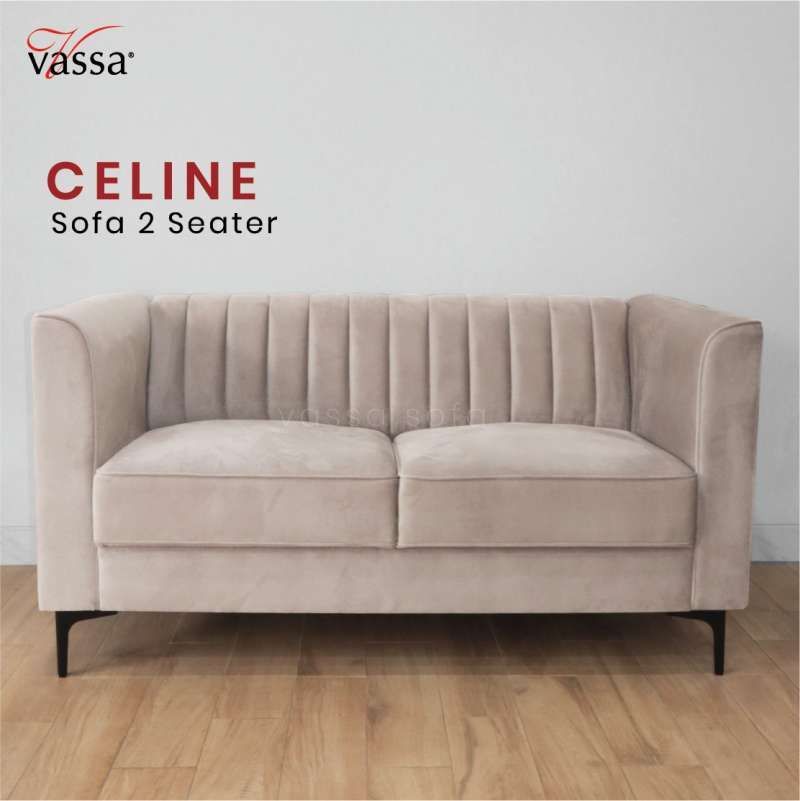 Promo Sofa 2 Dudukan Vassa Celine Sofa 2 Seater Diskon 50% Di Seller ...