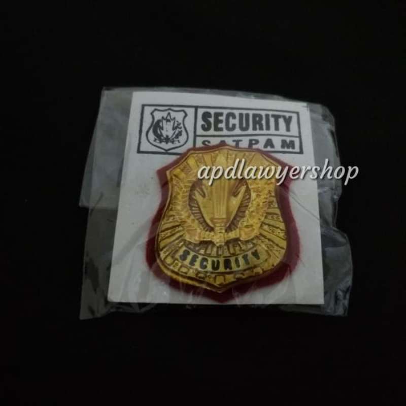 Jual Pin Wing Pin Lencana Security Satpam kuningan PREMIUM di Seller ...
