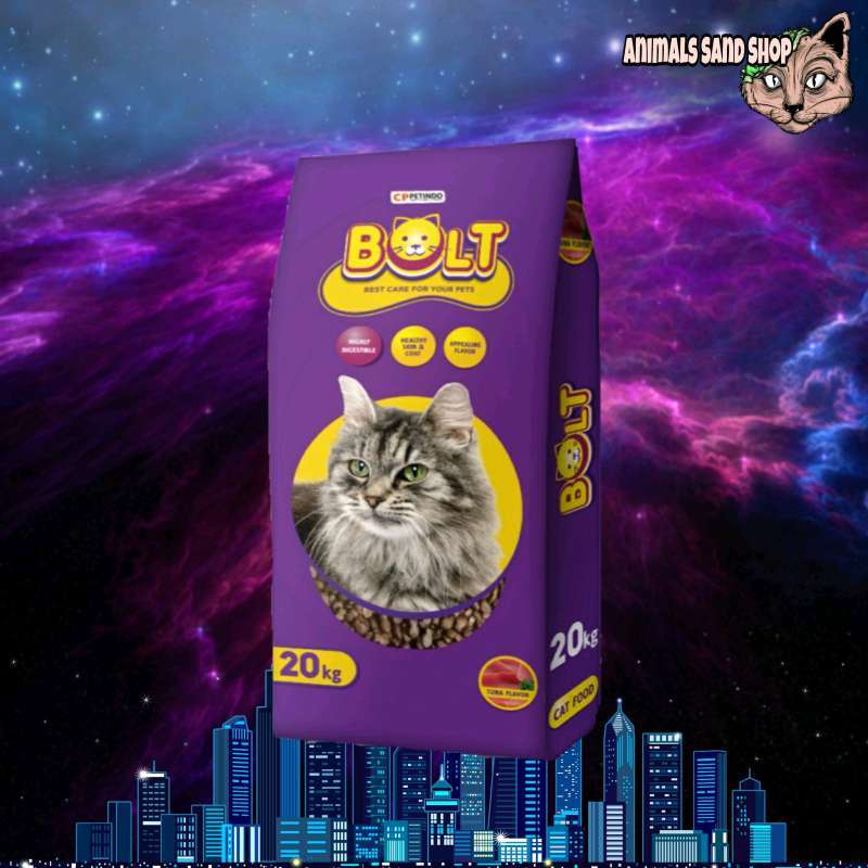Promo BOLT TUNA / SALMON 20kg Makanan Kucing Bolt 20Kg Diskon 15% di ...