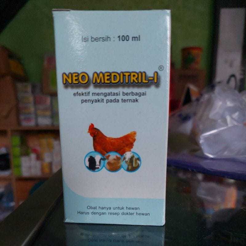 Jual NEO MEDITRIL-I INJEK 100 ml INJEKSI - Obat Antibiotik Sapi Kambing ...
