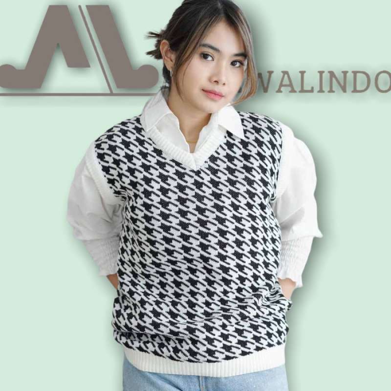 Promo KOREAN KNIT VEST OUTERWEAR / ROMPI RAJUT KOREA Wanita sweater 180 ...