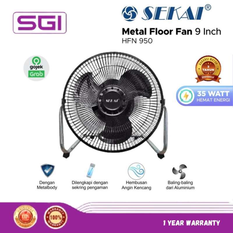 Promo SEKAI Metal Desk Fan 9 Inch HFN950 Kipas Angin Meja HFN 950 ...