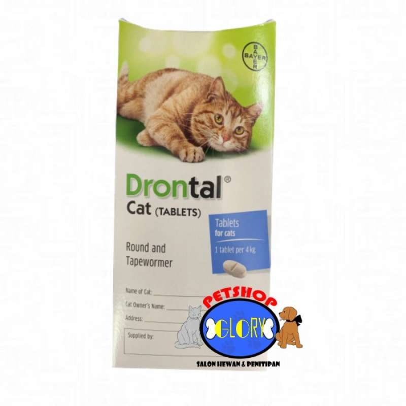 Jual Drontal Cat Obat Cacing Kucing 1 Tablet di Seller DENTA PET SHOP ...