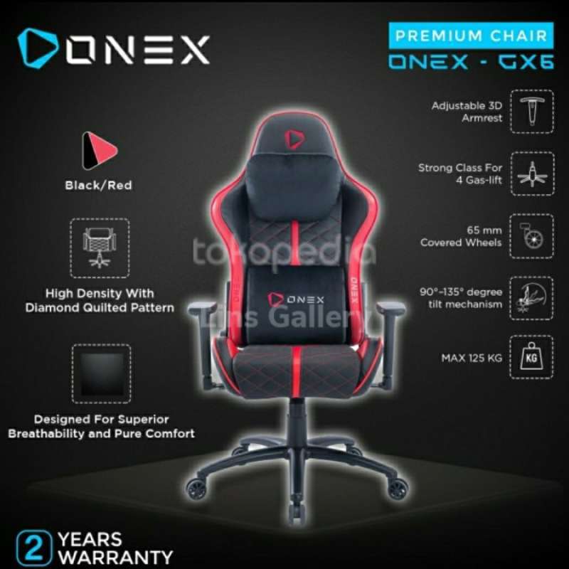 Promo ONEX GX6 Premium Quality Kursi Gaming Chair Diskon 1% di Seller ...