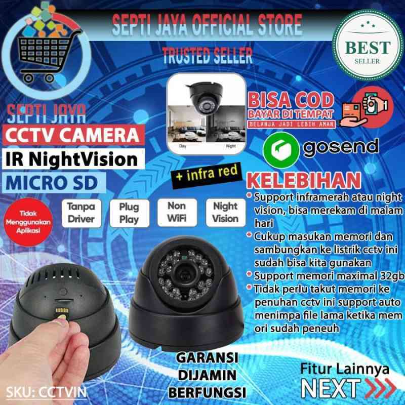 Promo Camera CCTV Outdoor Tanpa DVR Kamera Micro SD TF Card Pengawas Pengintai Sistem Keamana ...