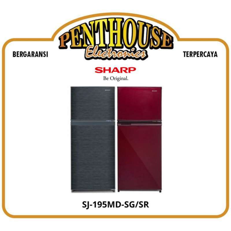 Jual Sharp Kulkas 2 Pintu SJ-195MD-SG/SR / SJ 195 MD SG SR di Seller ...