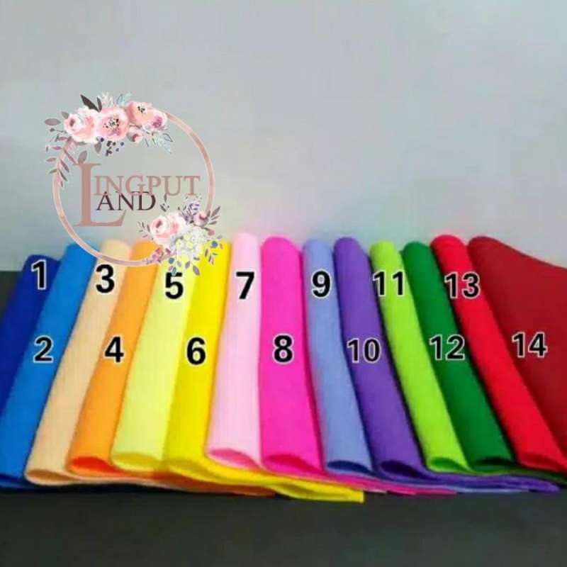 Jual Kain Flanel Meteran Hidroponik 50x90cm - Kerajinan Tangan - Orange ...