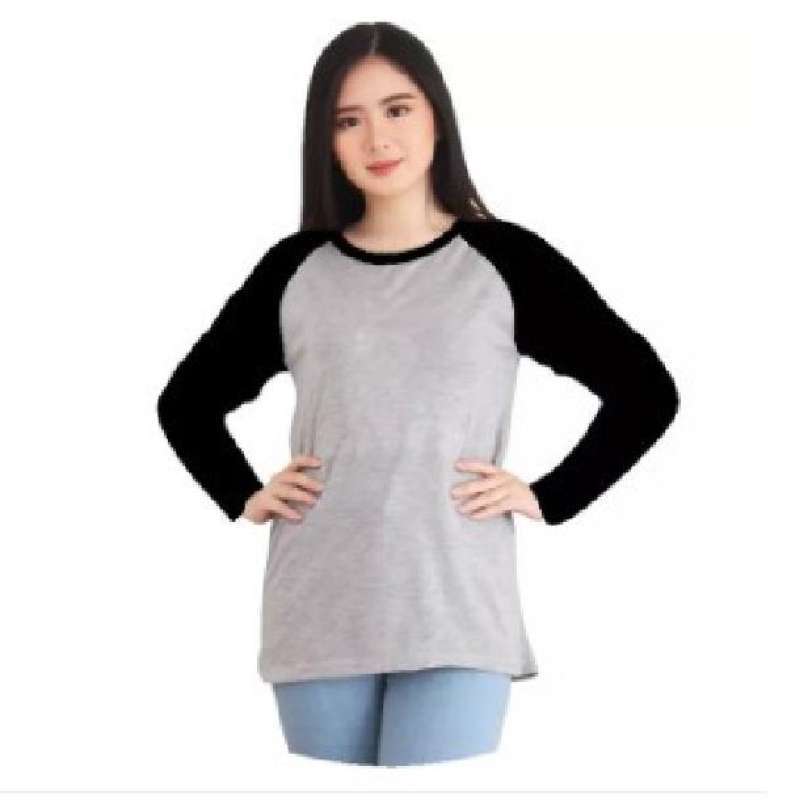 Jual Kaos Raglan Lengan 3/4 (polos/oblong) Cewek Or Cowok/lengan ...