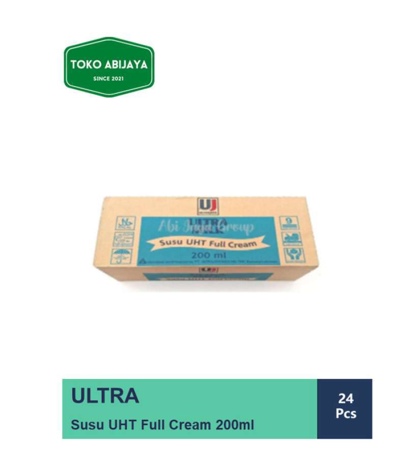 Promo Susu Ultra Full Cream 200 Ml 1 Karton Isi 24 Pcs Diskon 13% di ...