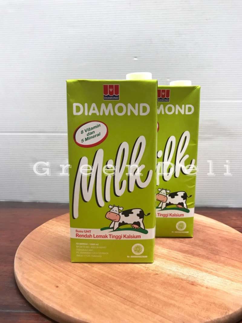 Promo Susu Diamond Uht Low Fat 1Liter - Per Karton Diskon 13% di Seller ...