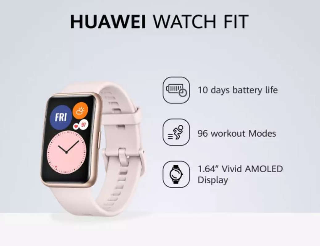 Promo Huawei Watch Fit [10 Days Battery Life] [Amoled Display] Resmi ...