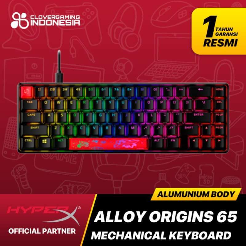 Promo HyperX Alloy Origins 65 RGB Mechanical Gaming Keyboard Diskon 18% di Seller Clover Gaming ...