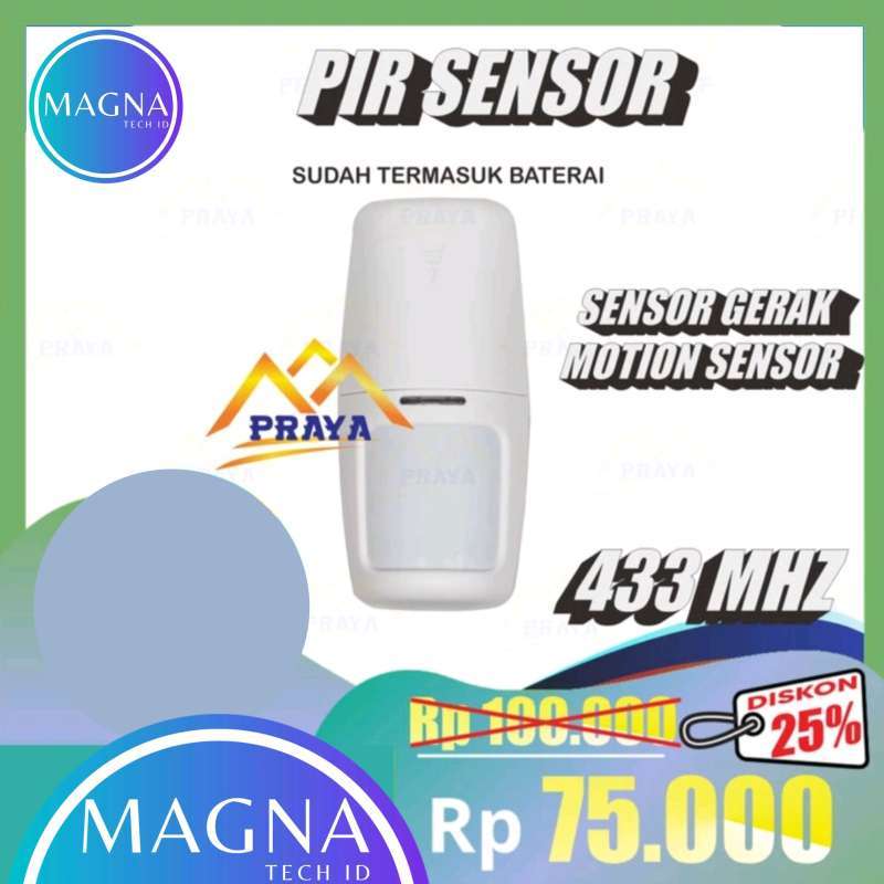 Jual Pir Motion Sensor Gerak Wireless Alarm Detector Security Di Seller