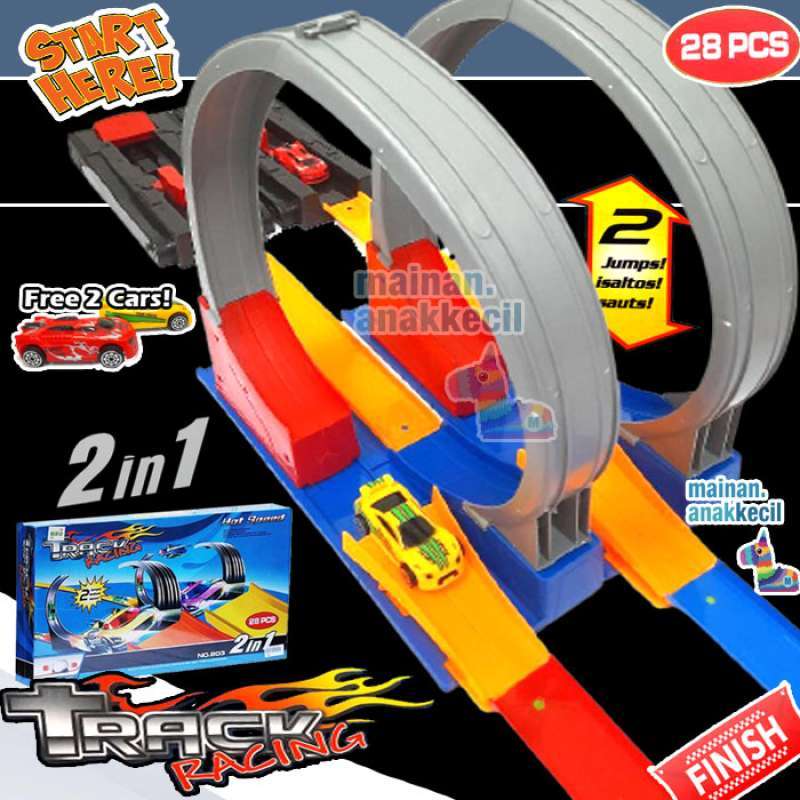 Jual MAINAN ANAK TRACK RACING LINTASAN MOBIL 2 JALUR HALILINTAR SUPER ...