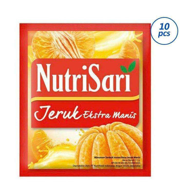 Jual Nutrisari Jeruk Extra Manis Minuman Bubuk [10 Sachet]/160sachet/1 ...