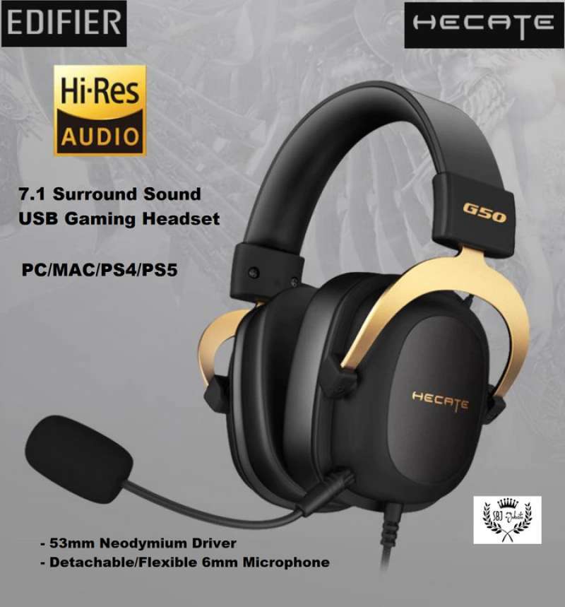 Promo Edifier Hecate G50 Headset Hi-res Audio 53mm Ndfeb 7.1 Surround ...