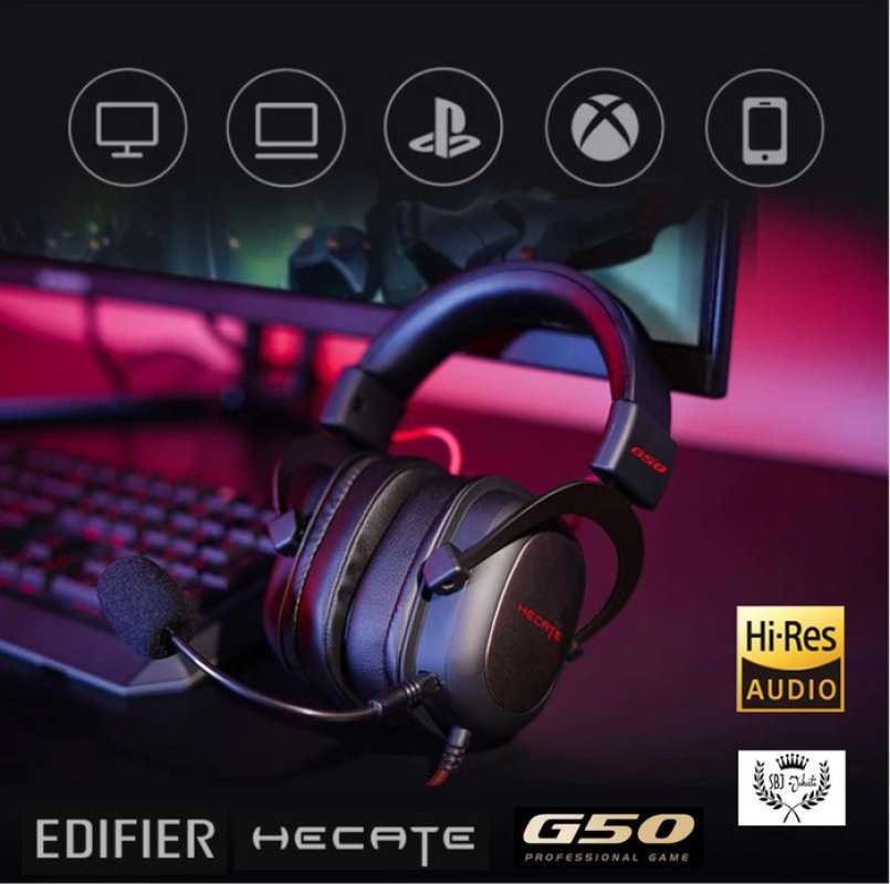 Promo Edifier Hecate G50 Headset Hi-res Audio 53mm Ndfeb 7.1 Surround ...