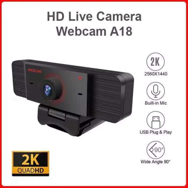 Promo Webcam Full Hd 1080P 2K Pc Web Camera Video Call Zoom Gaming ...