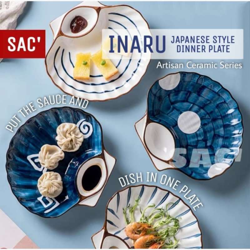 Jual Inaru Japanese Style Dinner Plate Porcelain Piring Makan Ala ...