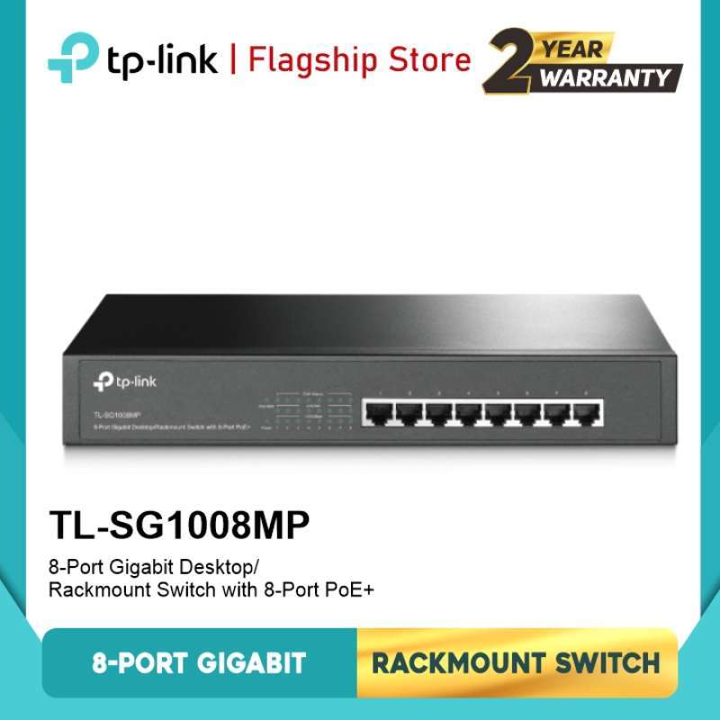 Jual Tp-link TL-SG1008MP 8-Port Gigabit Desktop/Rackmount Switch with 8 ...