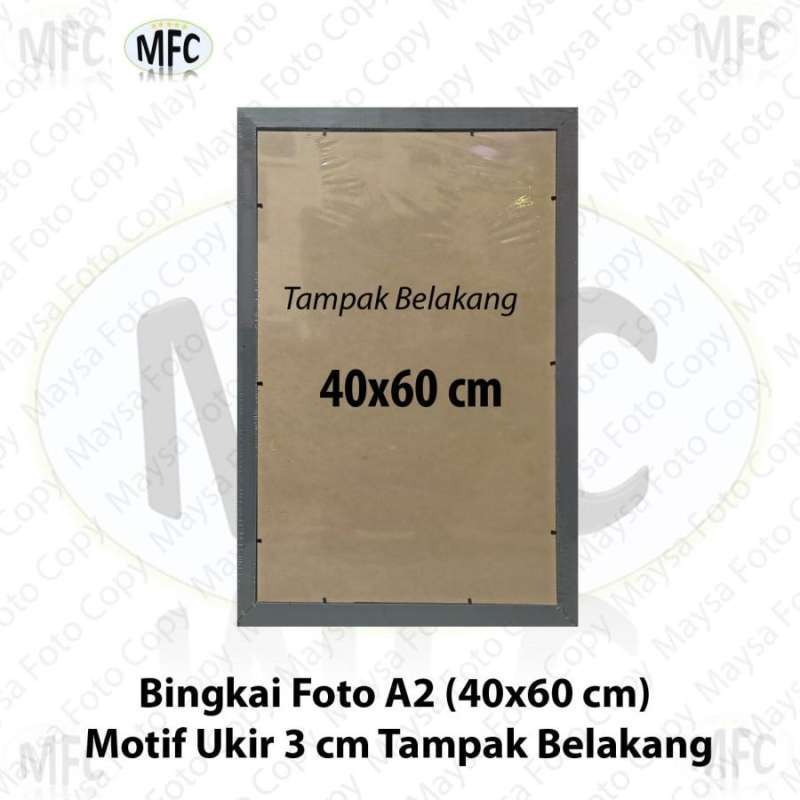 Jual Bingkai Foto Frame Pigura 40x60 full Ukir Emas Silver Coklat ...