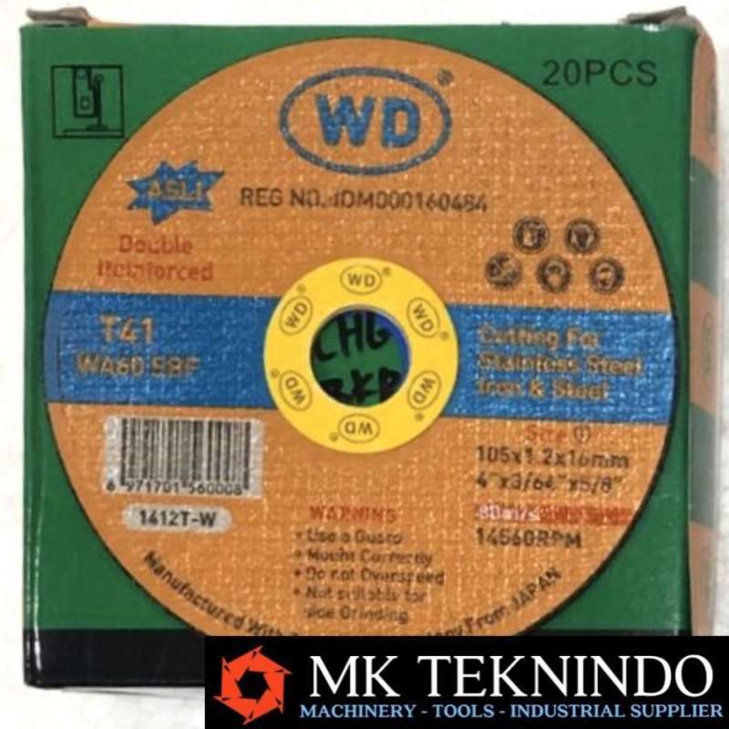 Jual ASLI Batu Mata Gerinda Potong Besi 4â WD 4 Inch Gurinda Grinda di ...