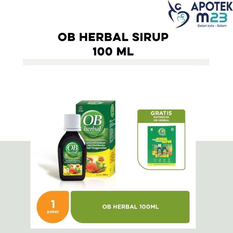 Jual Ob Herbal 100ml - Meredakan Batuk Dan Menghangatkan Tenggorokan Di ...